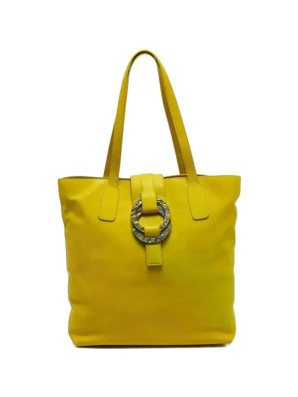 BVLGARI Chandra Flap Tote Bag - Yellow