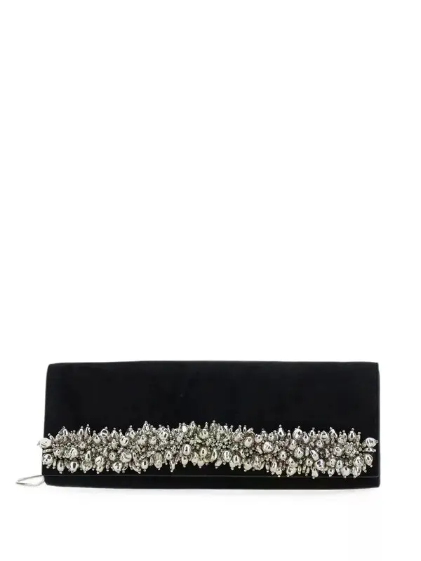Simkhai Embellished Suede Clutch Bag - Black