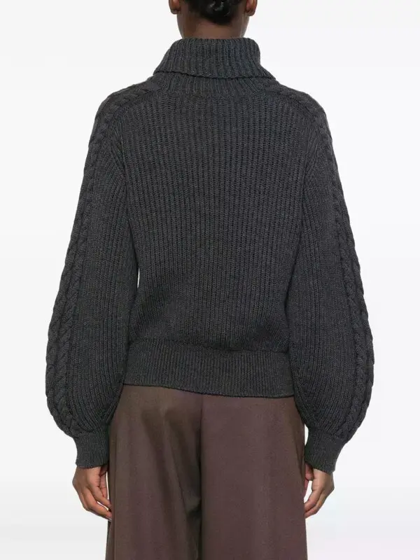 JOSEPH Cable-knit Roll-neck Sweater
