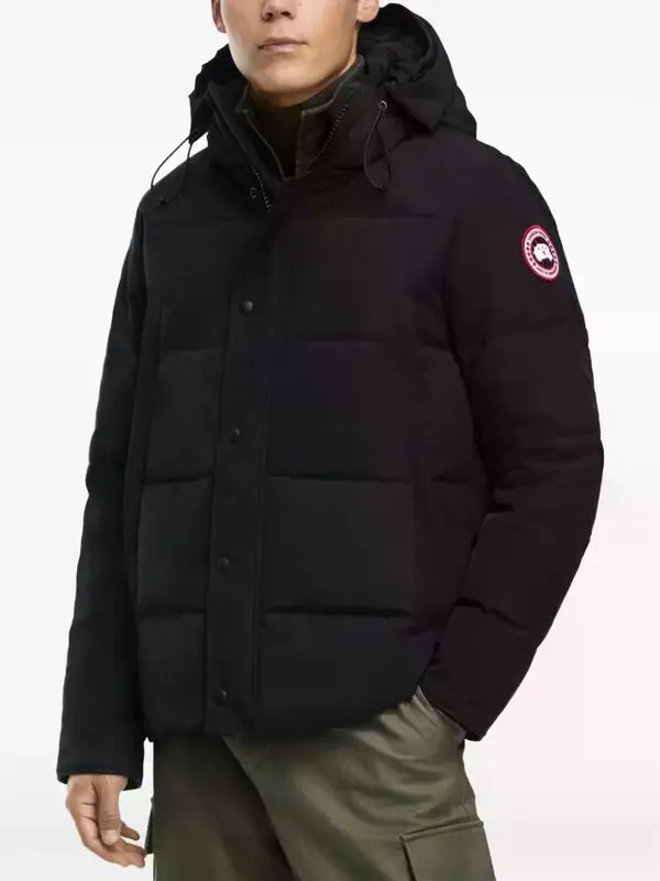 Canada Goose Hooded Padded Jacket - Black