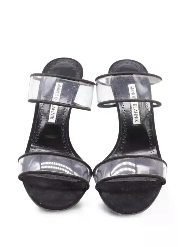 Manolo Blahnik Pvc Strap Mules