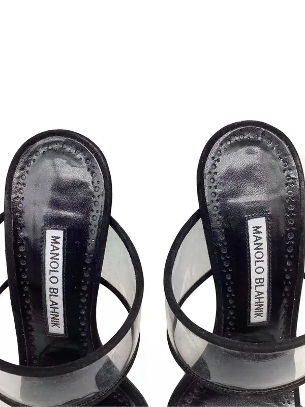 Manolo Blahnik Pvc Strap Mules