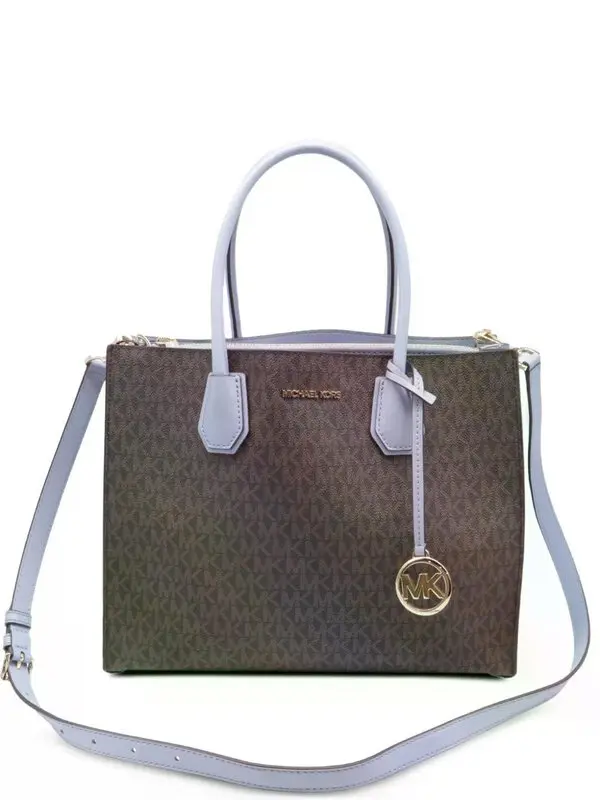 Michael Kors Mercer Logo Accordion Tote Bag - Brown
