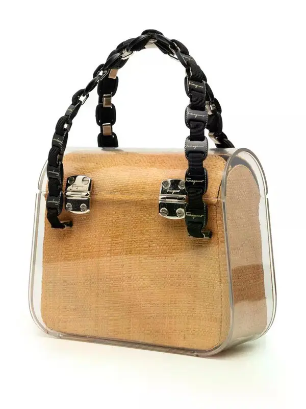 FERRAGAMO Acrylic Handbag With Interchangeable Inserts