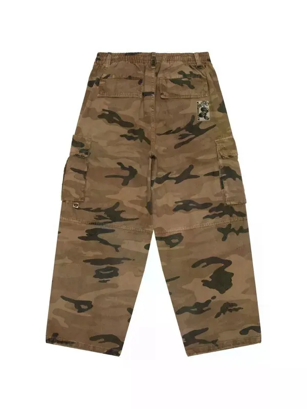 AAPE BY *A BATHING APE Camo Logo-patch Cargo Trousers - Neutrals