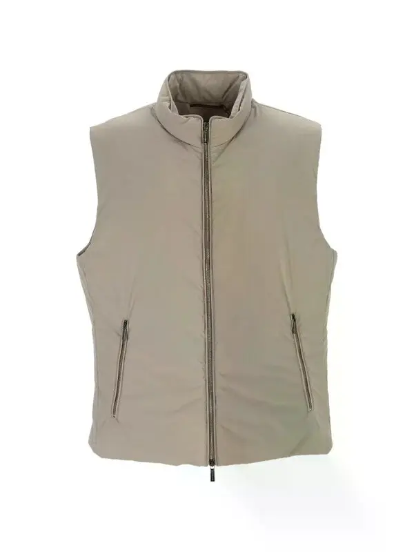 MOORER High Neck Gilet - Neutrals