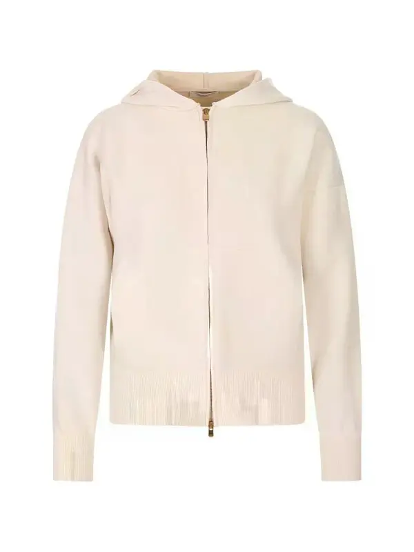 Agnona Zip-up Hoodie - Neutrals