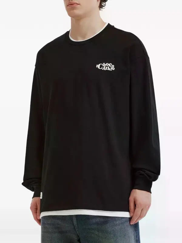 CHOCOOLATE Logo-print Layered-effect T-shirt