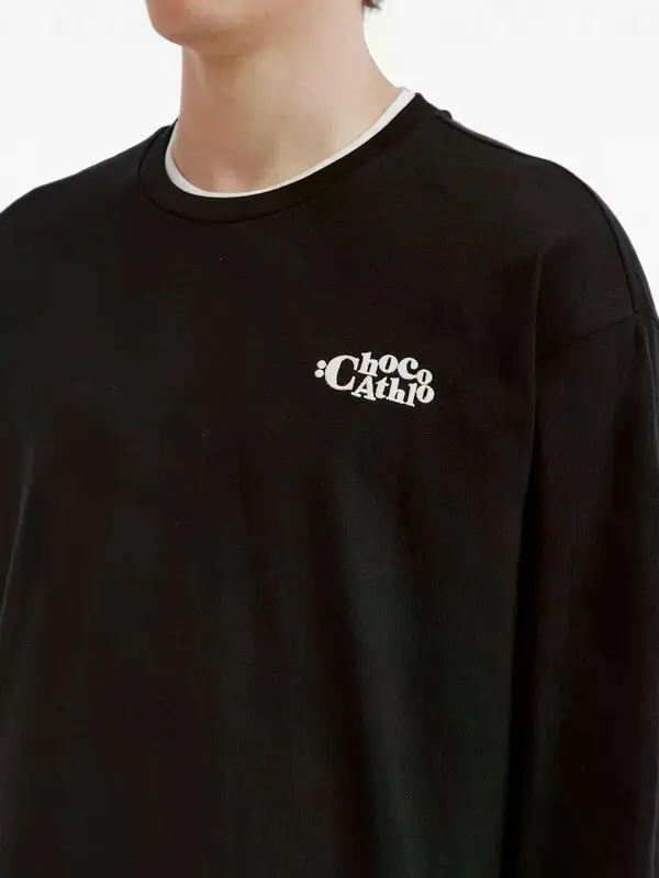 CHOCOOLATE Logo-print Layered-effect T-shirt