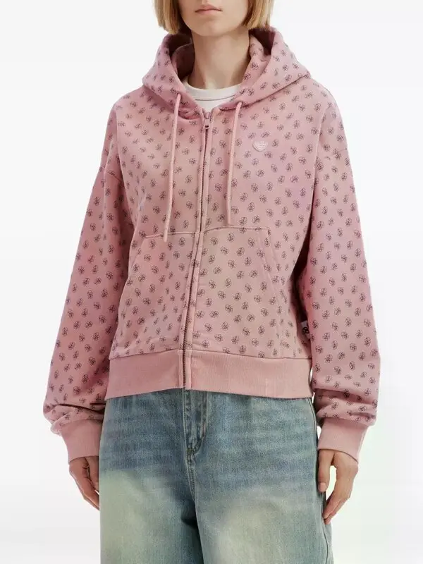 CHOCOOLATE Monogram-print Zip-up Hoodie