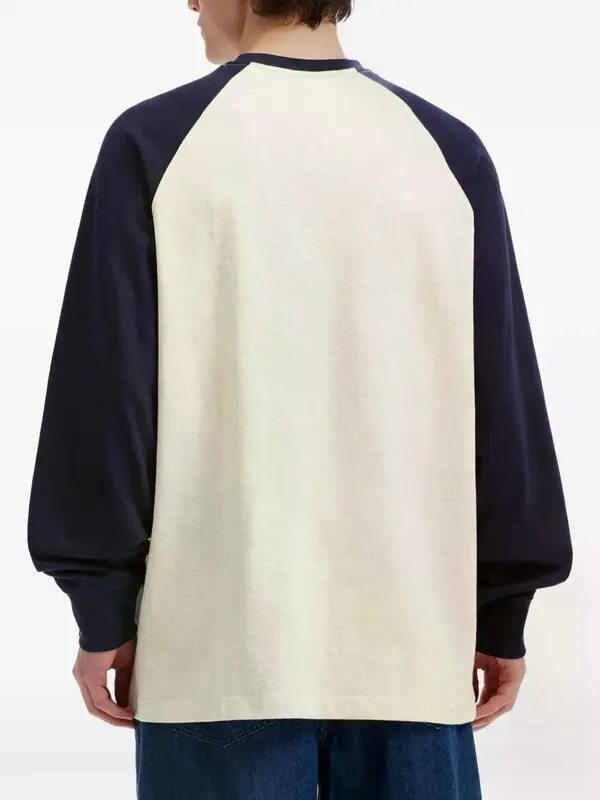 FINGERCROXX Embroidered Raglan-sleeve T-shirt
