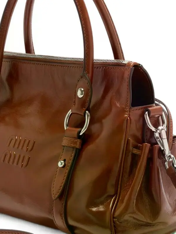 Miu Miu Shiny Leather Handbag