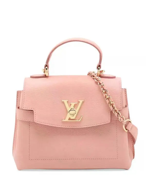 LOUIS VUITTON Grained Calfskin Mini Lockme Ever Satchel - Neutrals