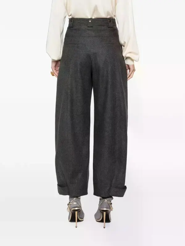 Chloé High-waisted Pleated Trousers