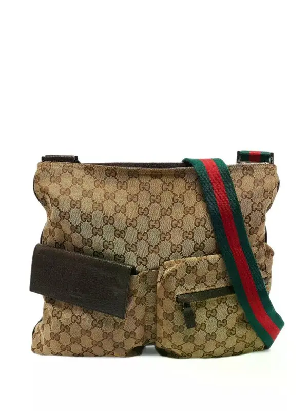 Gucci Sherry Line Gg Messenger Bag - Neutrals