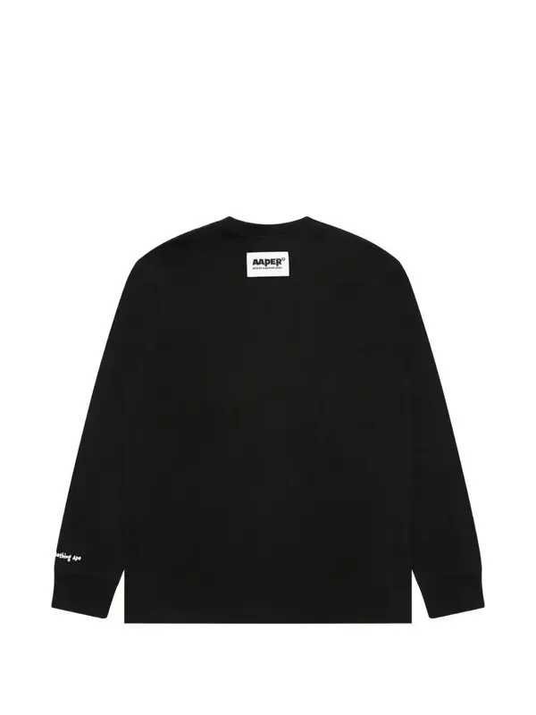 AAPE BY *A BATHING APE Logo-patch Long-sleeve T-shirt