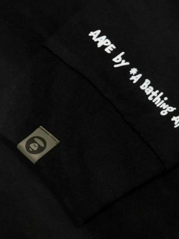 AAPE BY *A BATHING APE Logo-patch Long-sleeve T-shirt