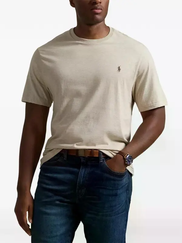 Polo Ralph Lauren Embroidered Crewneck T-shirt - Neutrals