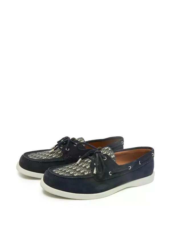 Dior Oblique Jacquard Boat Shoes
