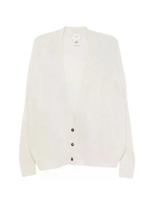 ALYSI Raglan-sleeve Button-fastening Cardigan - Neutrals