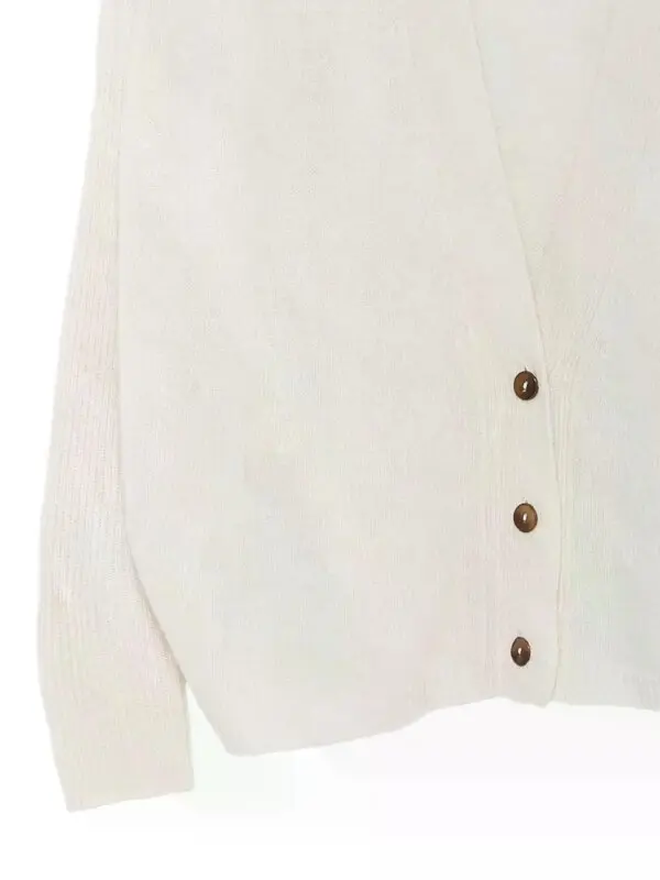ALYSI Raglan-sleeve Button-fastening Cardigan