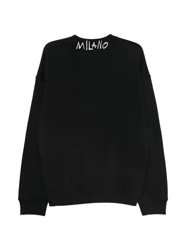 Just Cavalli Logo-print Ribbed-trim Sweater - Black