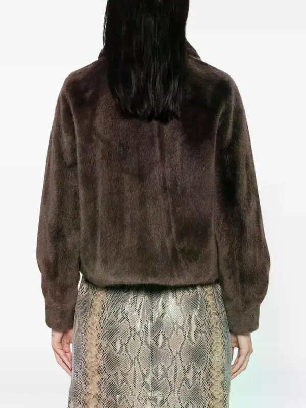 BOMBOOGIE Faux-fur Pocket-detail Jacket