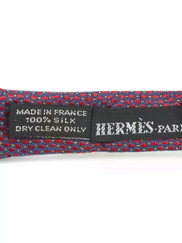 Hermès Silk Jacquard Self-tie Bow Tie