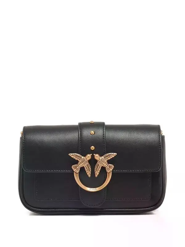 Pinko Love Bag One Simply Micro Studded Leather Shoulder Bag