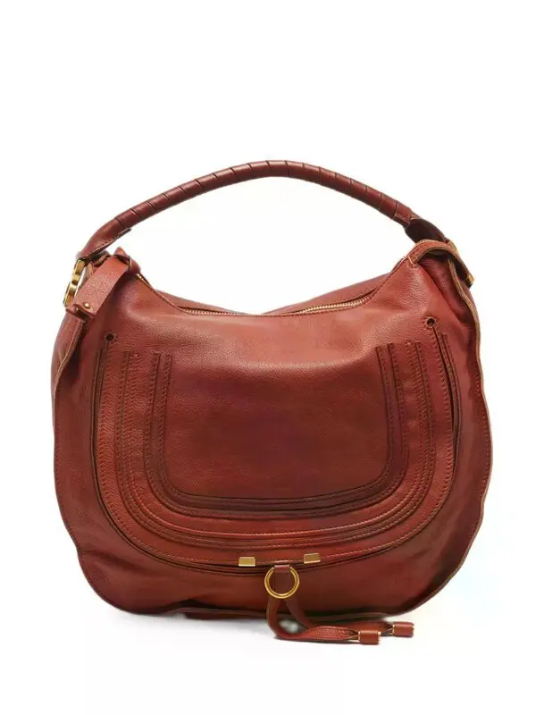 Chloé Marcie Leather Hobo Bag - Brown