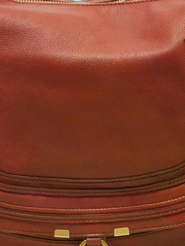 Chloé Marcie Leather Hobo Bag - Brown
