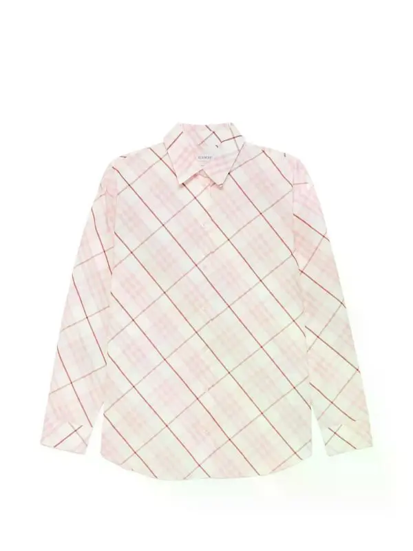 Burberry Check-pattern Shirt - Pink