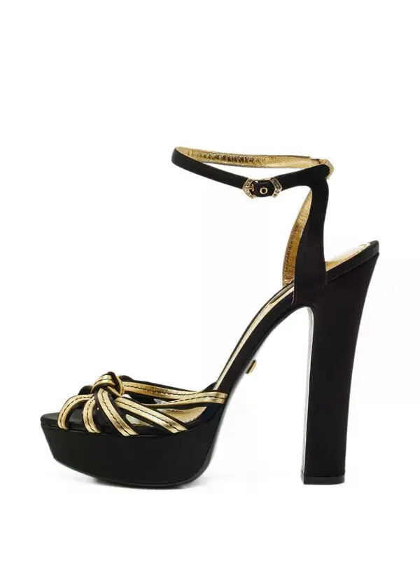 Dolce & Gabbana Bianca Platform Sandals - Black