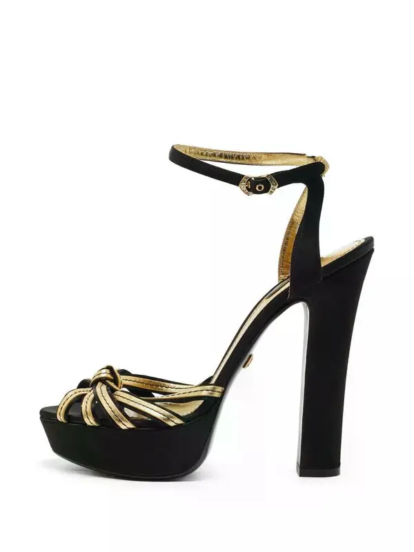 Dolce & Gabbana Bianca Platform Sandals - Black