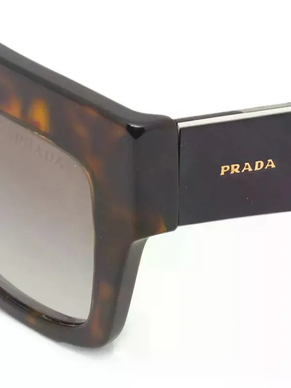 Prada Floral-print Square-frame Sunglasses