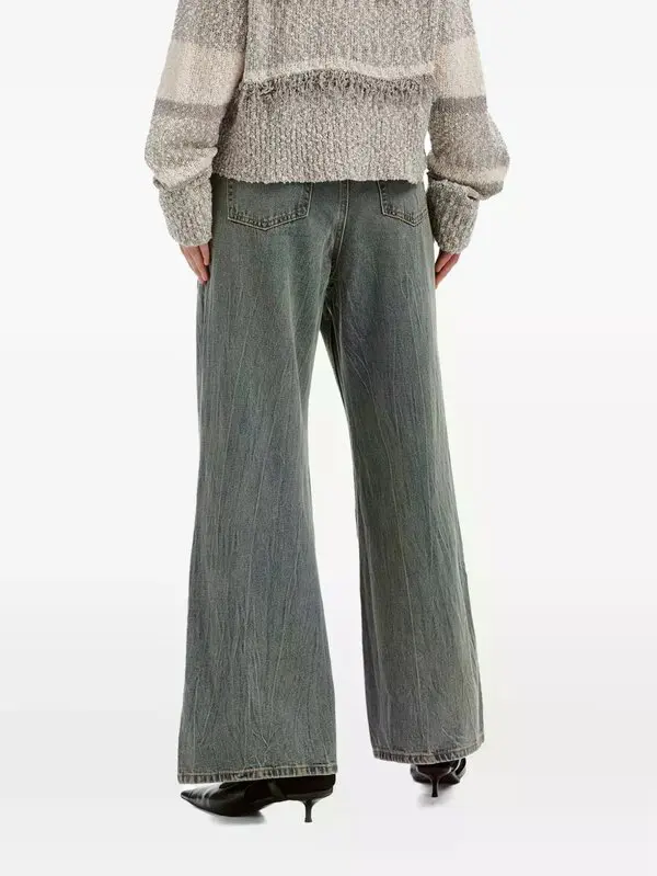 Izzue Seam-detail Wide-leg Jeans