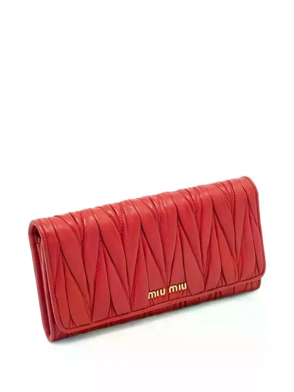 Miu Miu Matelassé Flap Wallet