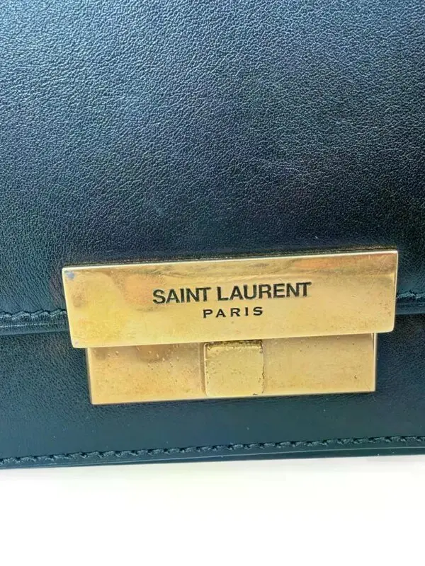 Saint Laurent Betty Leather Shoulder Bag - Black