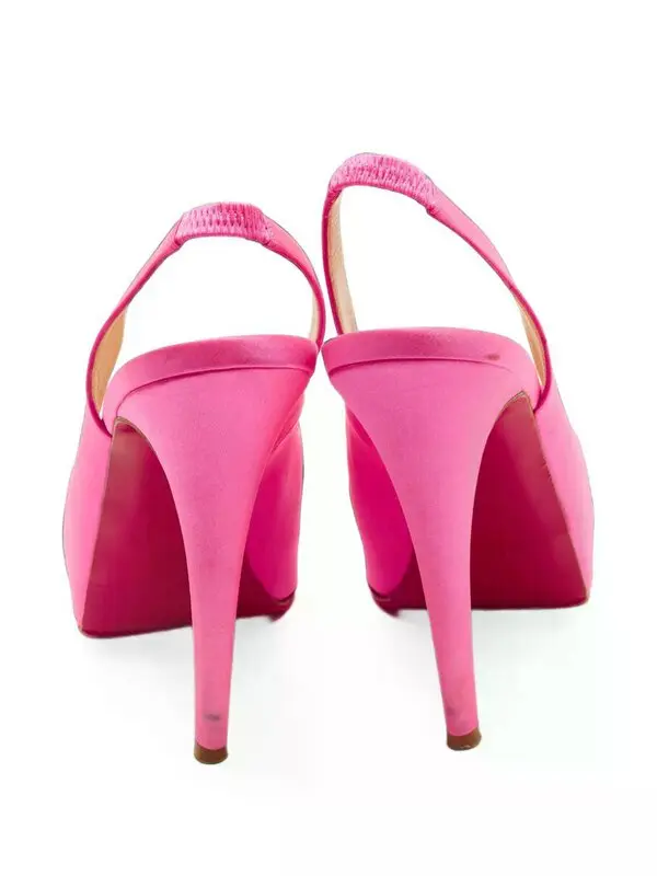 CHRISTIAN LOUBOUTIN Private Number Peep-toe Pumps - Pink