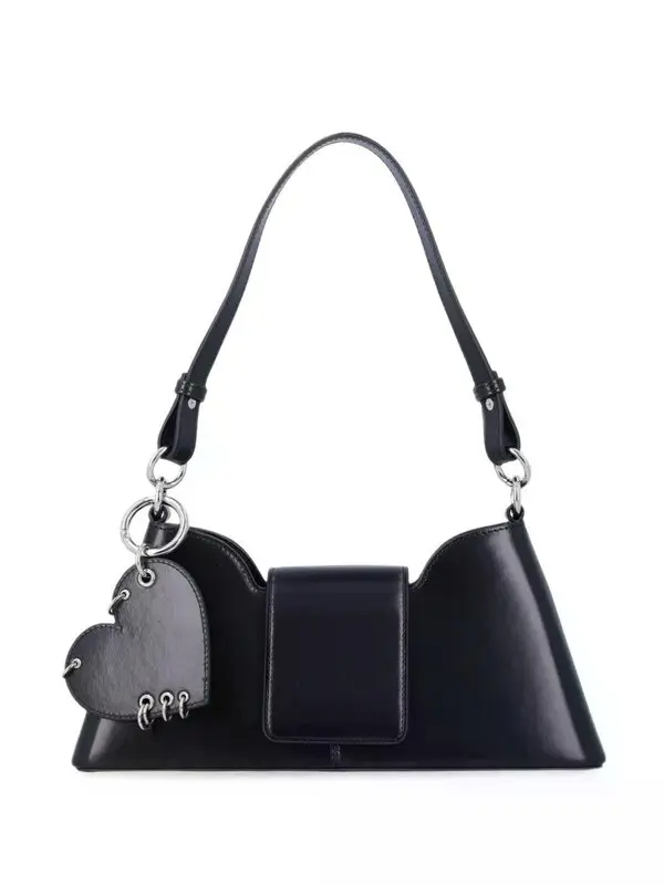 JUSTINE CLENQUET Marla Heart-pendant Tote Bag - Black