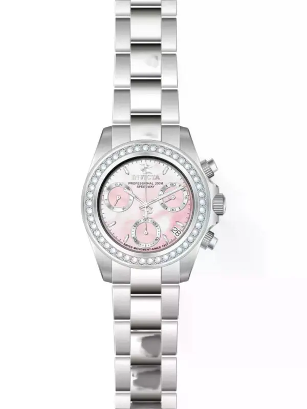 INVICTA Elite Diamond 38mm Chronograph Watch - Pink