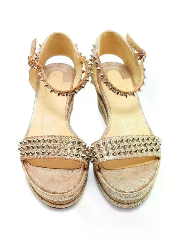 CHRISTIAN LOUBOUTIN Spike Wedge Sandals