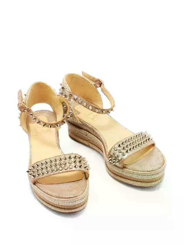 CHRISTIAN LOUBOUTIN Spike Wedge Sandals