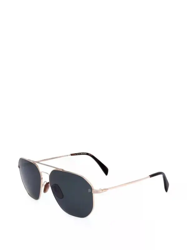 DB EYEWEAR BY DAVID BECKHAM Pilot-frame Sunglasses - Gold