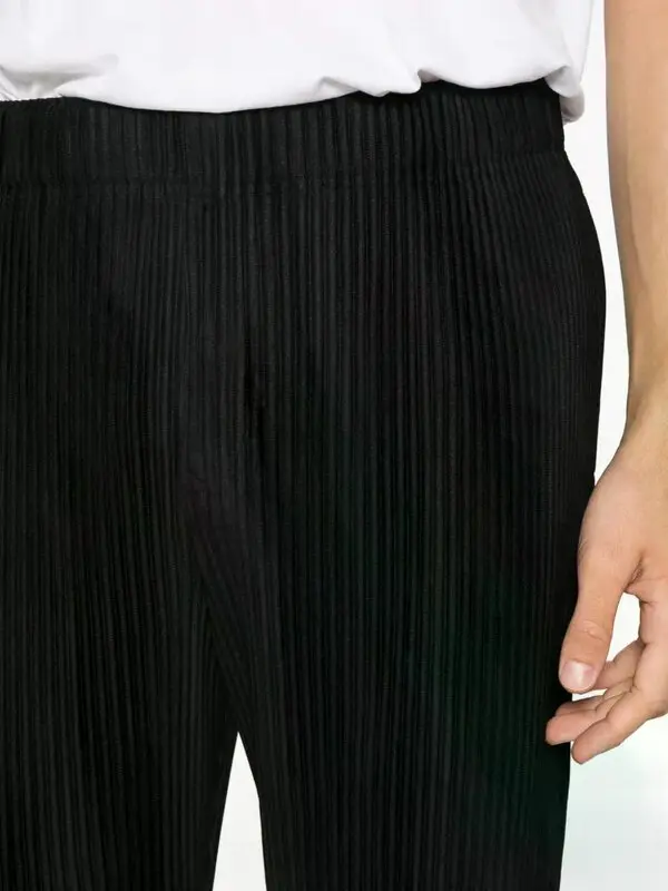Issey Miyake Pleated Cropped Trousers