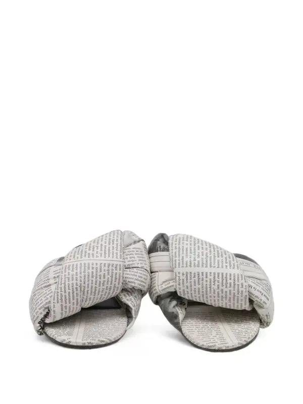 Balenciaga Drapy Newspaper Sandals