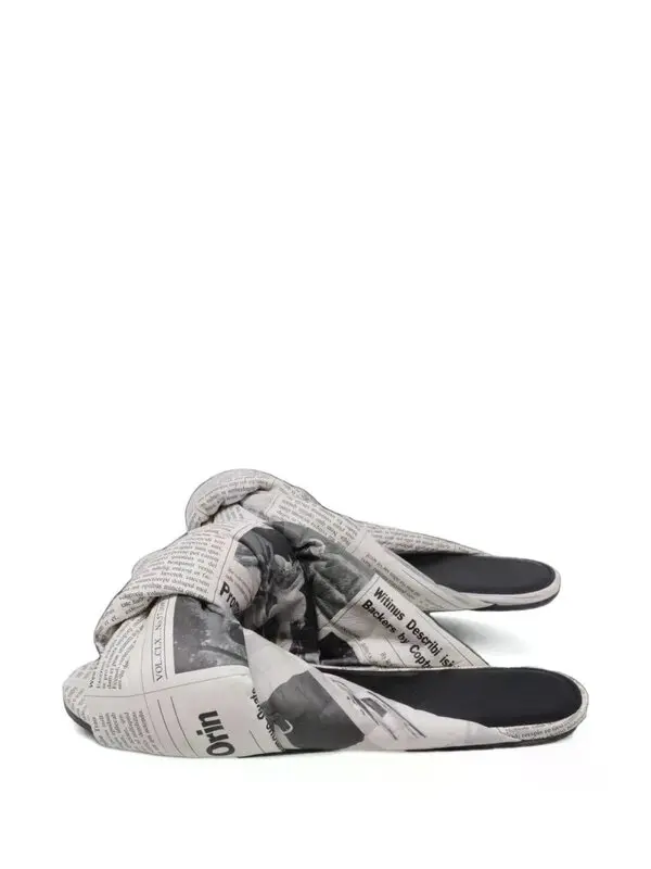 Balenciaga Drapy Newspaper Sandals