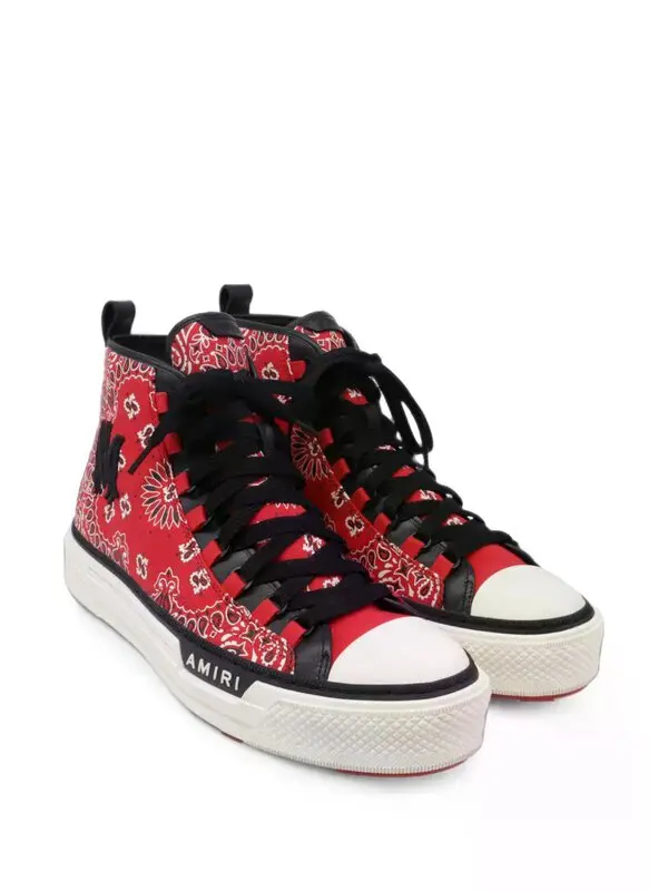 Amiri Bandana Ma Court Sneakers - Red