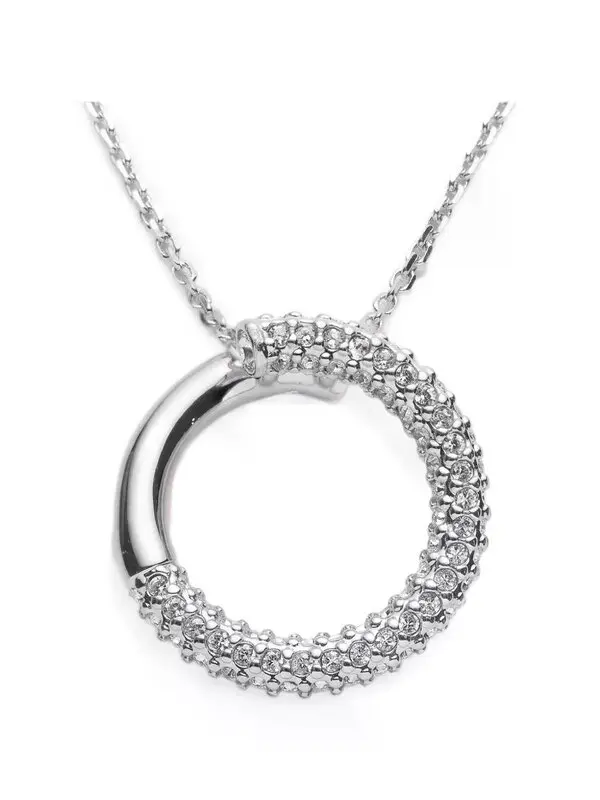 SWAROVSKI Dextera Necklace With Round-cut Crystals - Silver