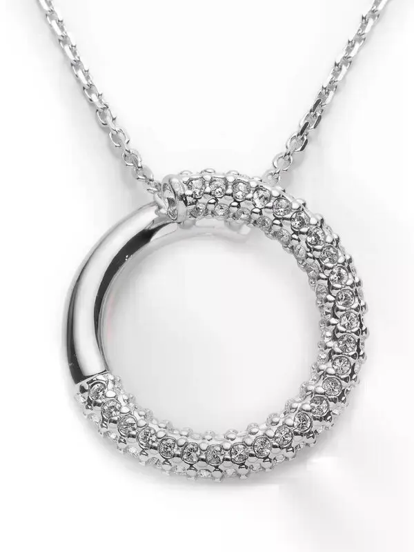SWAROVSKI Dextera Necklace With Round-cut Crystals - Silver